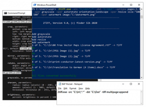 Batch Convert to TIFF from Command Line with fCoder 2TIFF Image Conversion Software